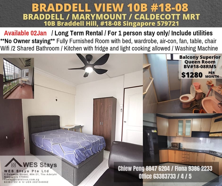 Braddell MRT / Marymount MRT / Caldecott MRT - Common Room - Available ...